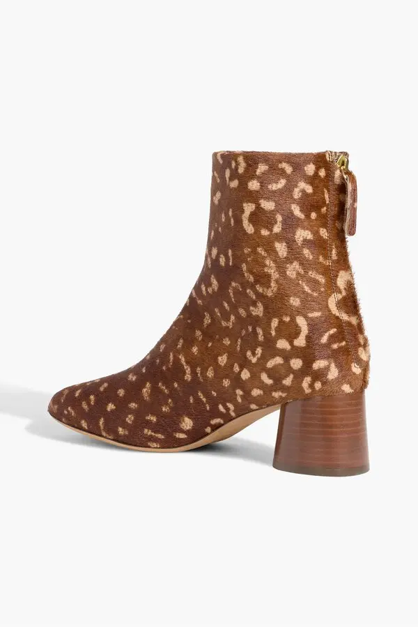 MANSUR GAVRIEL Printed Calf Hair Ankle Boots
