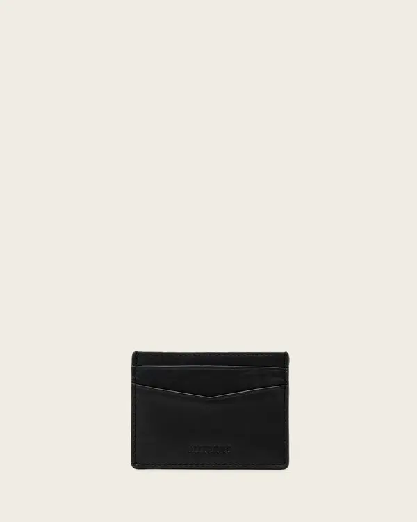 ALLSAINTS Delph Leather Cardholder - Black