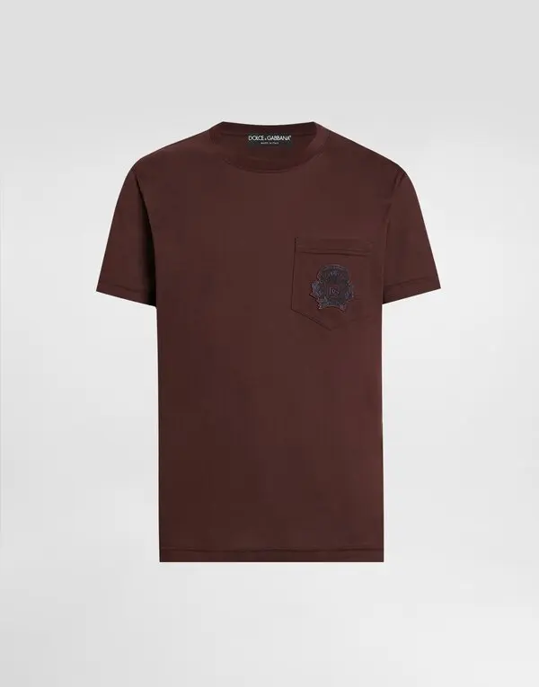 Dolce & Gabbana Cotton T-shirt With Embroidery - Multicolor