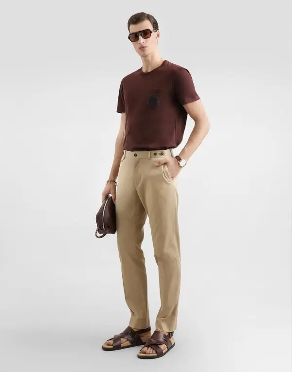 Dolce & Gabbana Cotton T-shirt With Embroidery - Multicolor