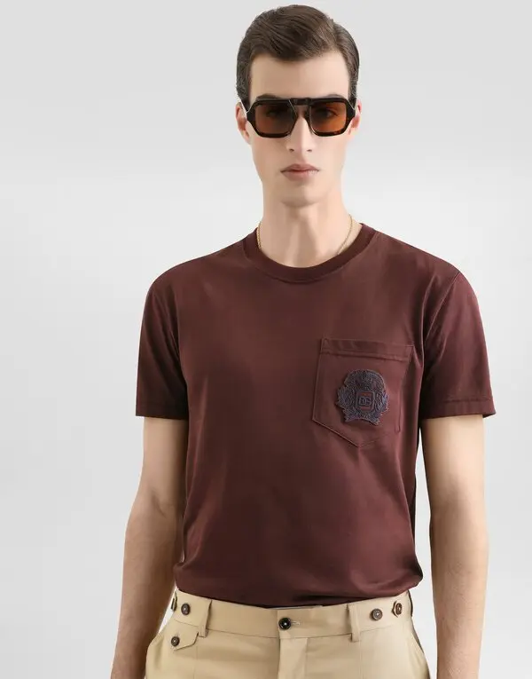 Dolce & Gabbana Cotton T-shirt With Embroidery - Multicolor