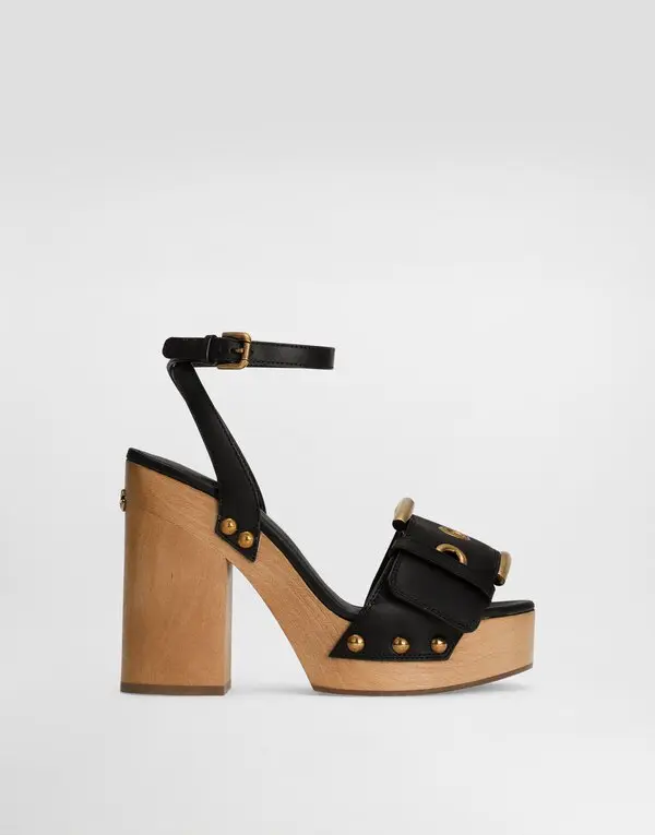 Dolce & Gabbana Cowhide Wedge Sandals