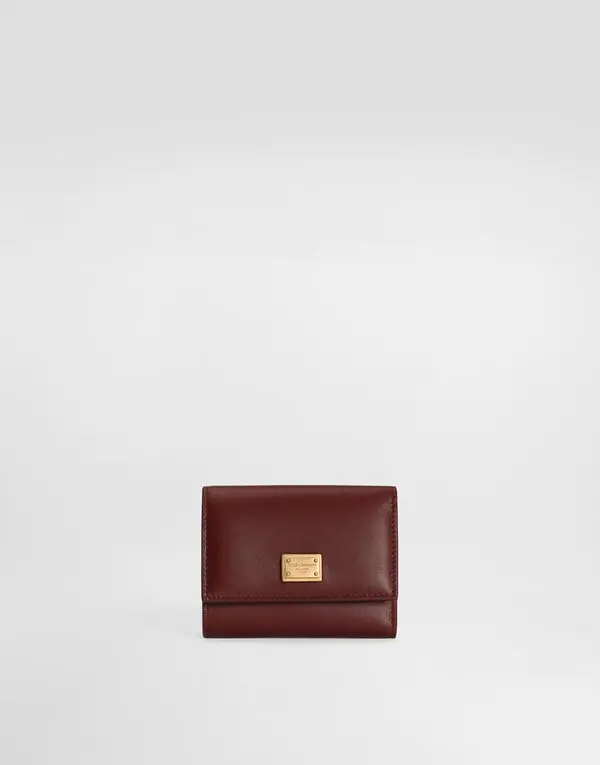 Dolce & Gabbana Plongé Calfskin Wallet - Bordeaux