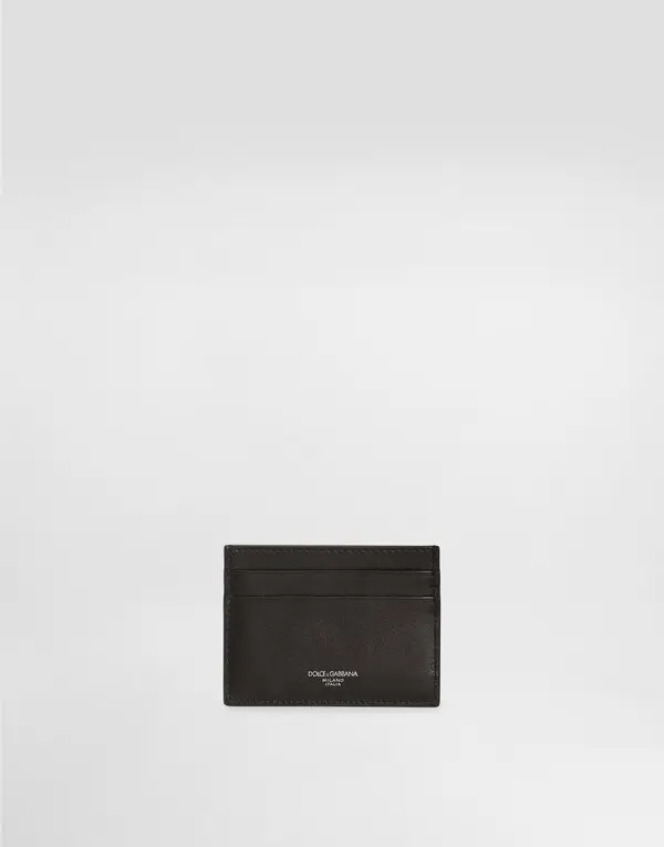 Dolce & Gabbana Woven Plongé Calfskin Card Holder
