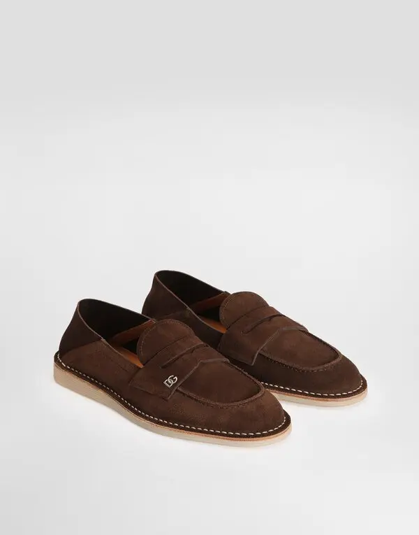 Dolce & Gabbana Reversed Calfskin Slipper - Brown