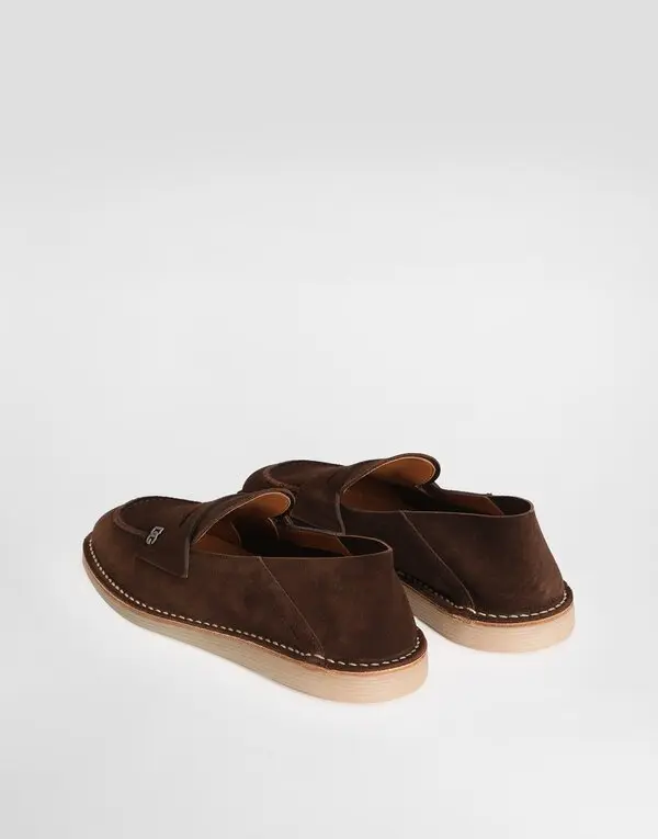 Dolce & Gabbana Reversed Calfskin Slipper - Brown