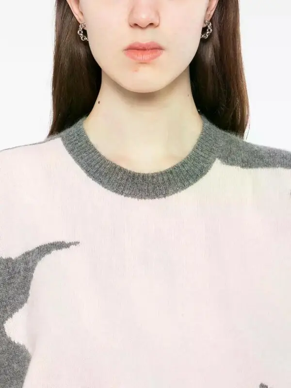 LESS Jacquard Pullover Sweater