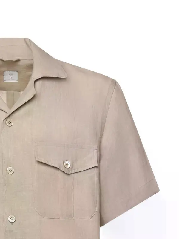 Eleventy Chest-pocket Short-sleeve Shirt - Neutrals