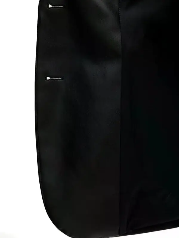 Sisley Faux Leather Blazer