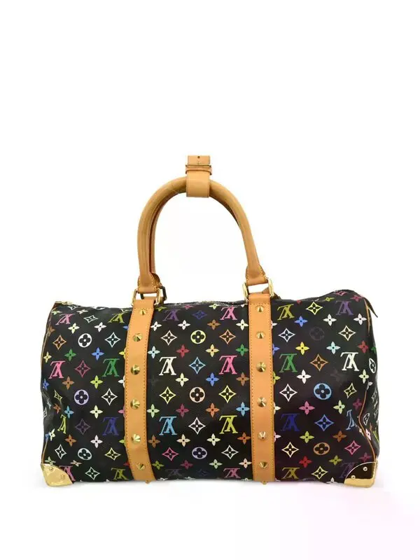 LOUIS VUITTON X Takashi Murakami 2003 45 Keepall Tote Bag - Black