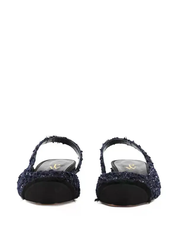 PAUL WARMER Loulou Fringed Slingback Pumps