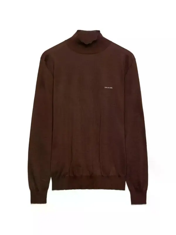 Prada Ribbed Turtleneck Sweater