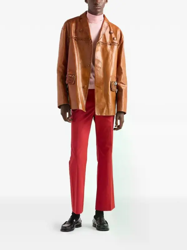 Prada Ribbed Turtleneck Sweater - Pink