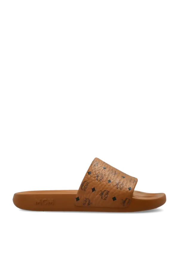 Mcm Monogram Sandals - Brown