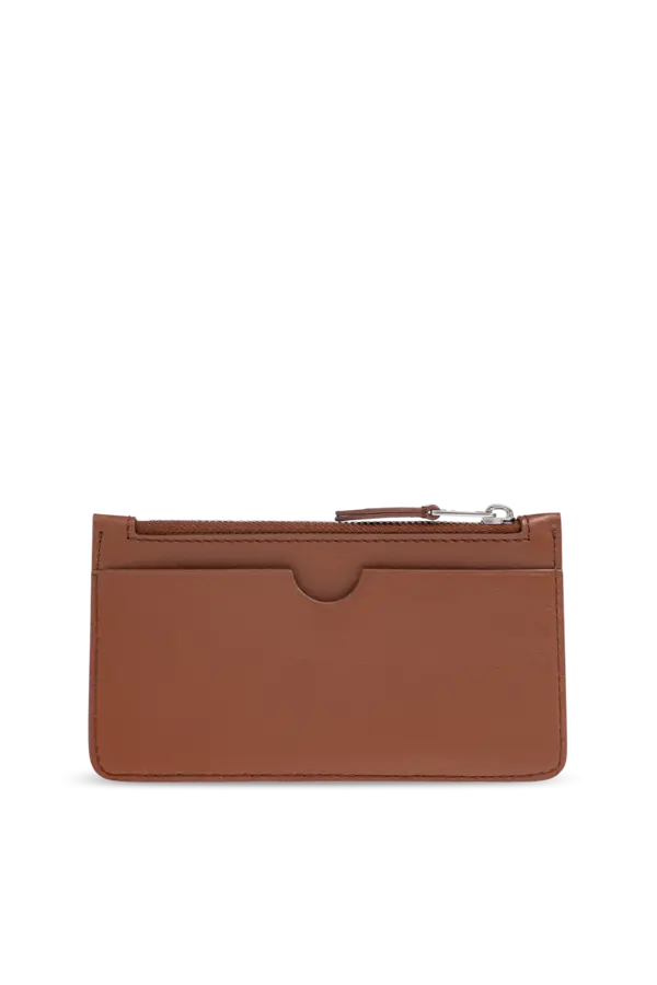 AMI Paris Leather Card Holder With Logo