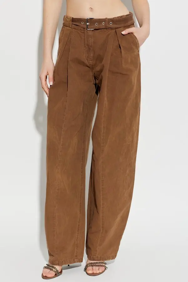 Blumarine Loose-fit Trousers With Belt