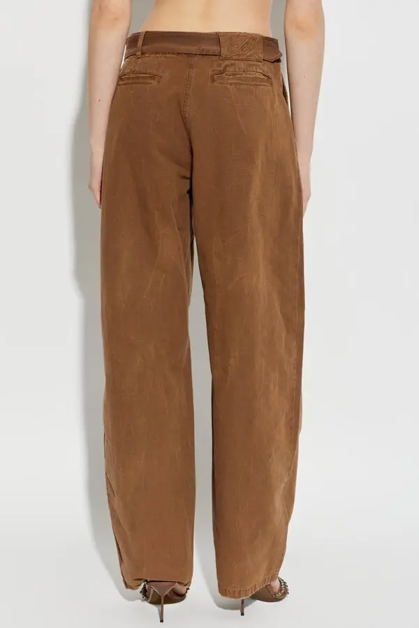 Blumarine Loose-fit Trousers With Belt