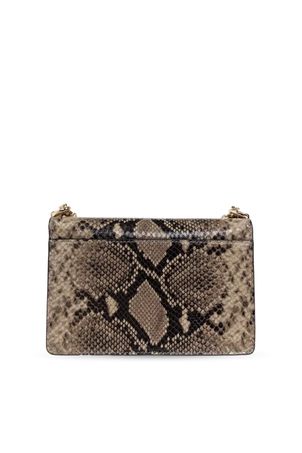 Furla 1927 Mini Python Embossed Shoulder Bag - Brown
