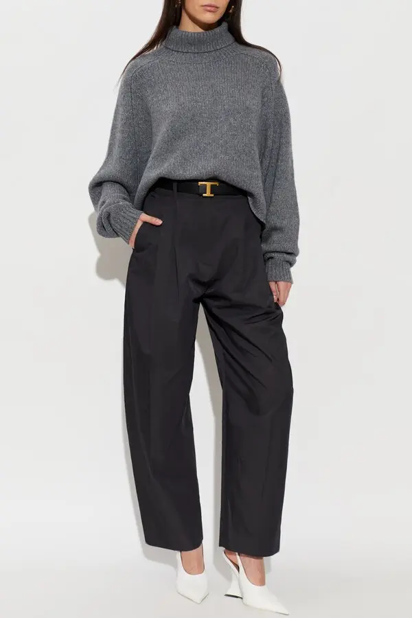 LISA YANG Cathie Turtleneck Sweater - Grey