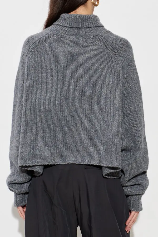 LISA YANG Cathie Turtleneck Sweater - Grey