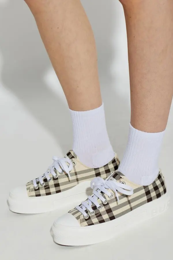 Burberry Checkered Pattern Low-top Sneakers