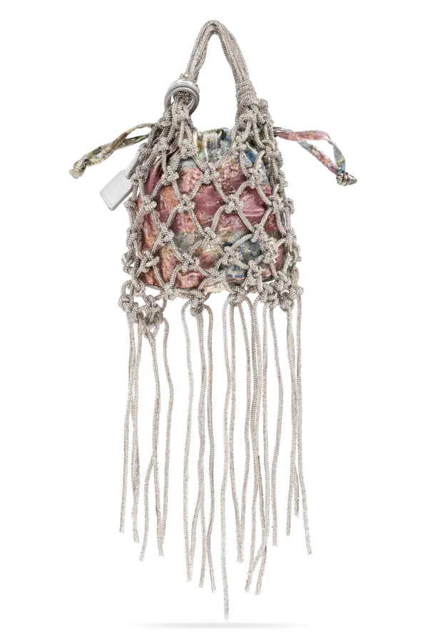 Kurt Geiger Macrame Crystal Mini Handbag - Multicolour