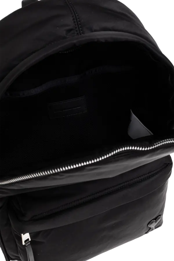 AMI Paris Logo Backpack - Black