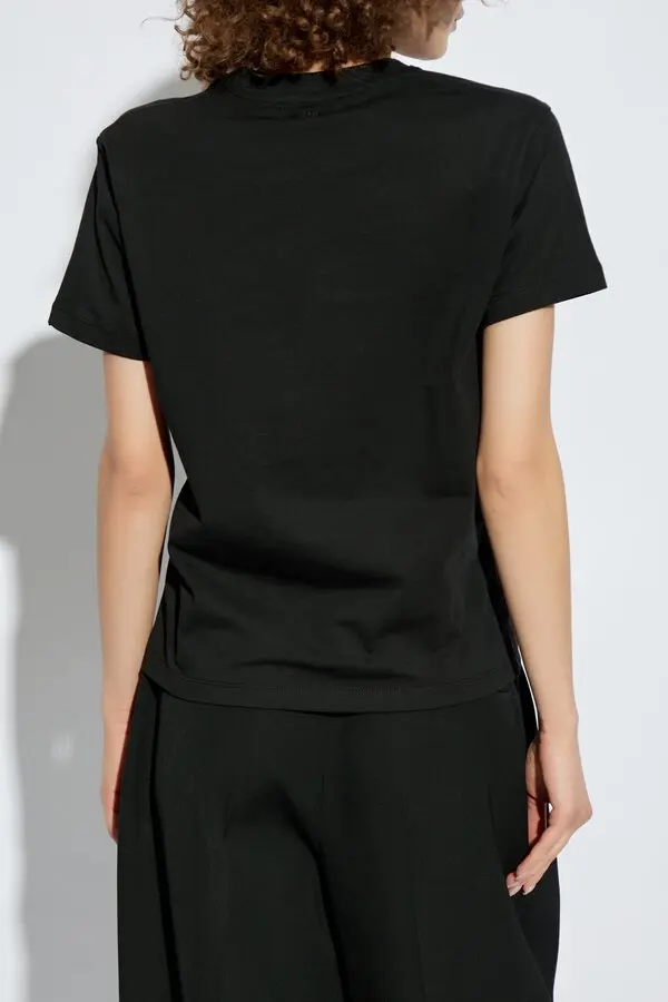 AMI Paris T-shirt With Logo - Black