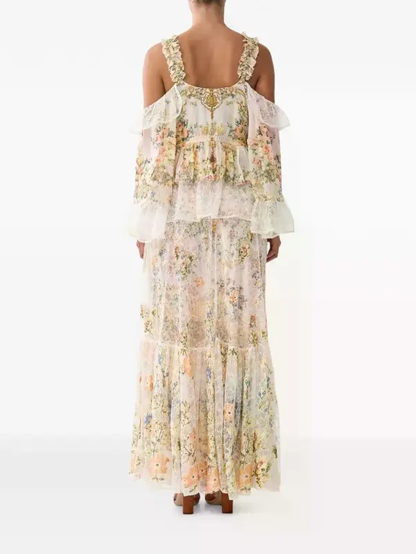 Camilla Floral Print Ruffled Top