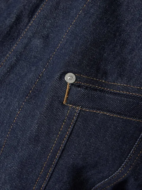 JEAN PAUL GAULTIER Paneled Topstitched Denim Jacket