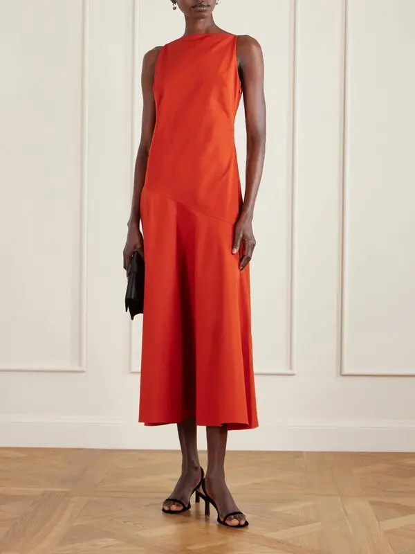 Adam Lippes Ren Cotton-poplin Midi Dress