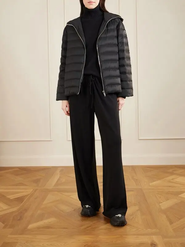 Rick Owens Moncler Hooded Quilted Down Jacket