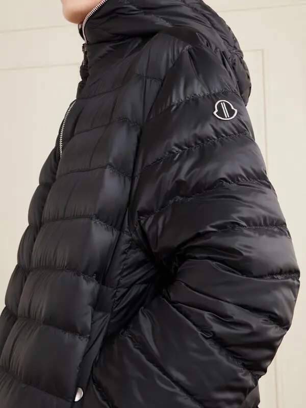 Rick Owens Moncler Hooded Quilted Down Jacket