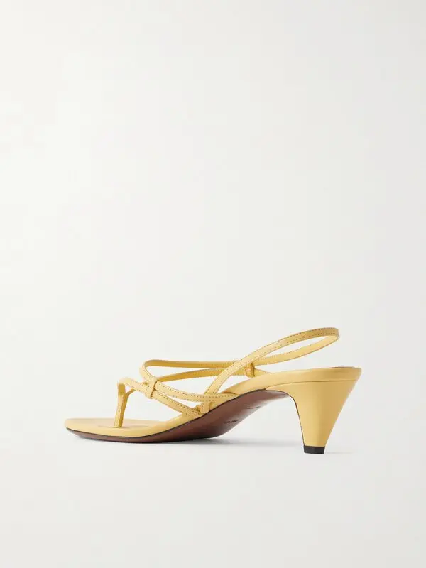 NEOUS Safi Leather Sandals - Yellow