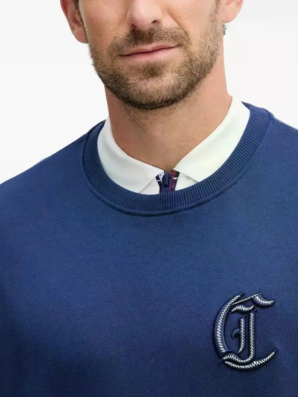 Just Cavalli Logo-patch Crew-neck Sweatshirt