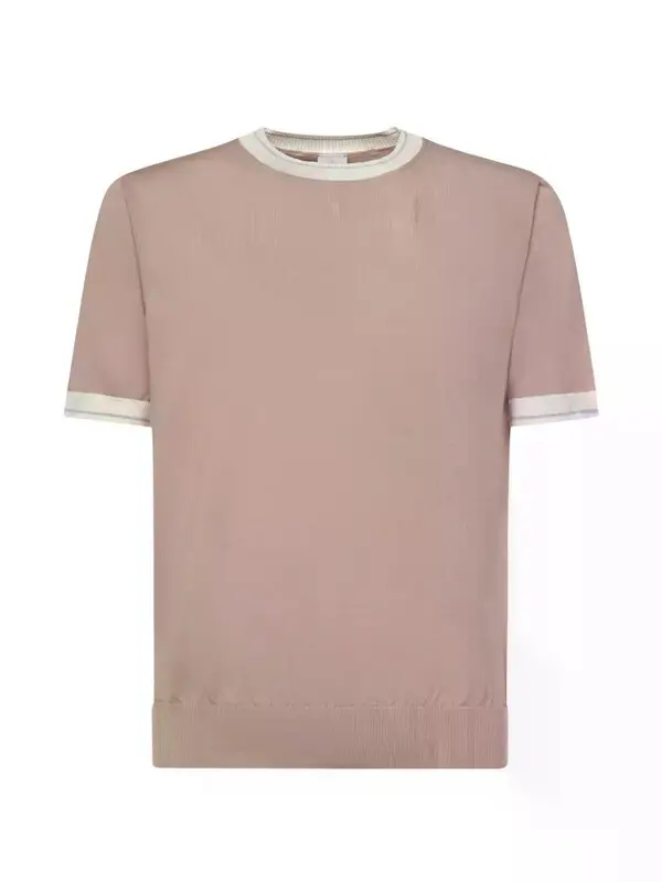Eleventy Contrast-trim T-shirt
