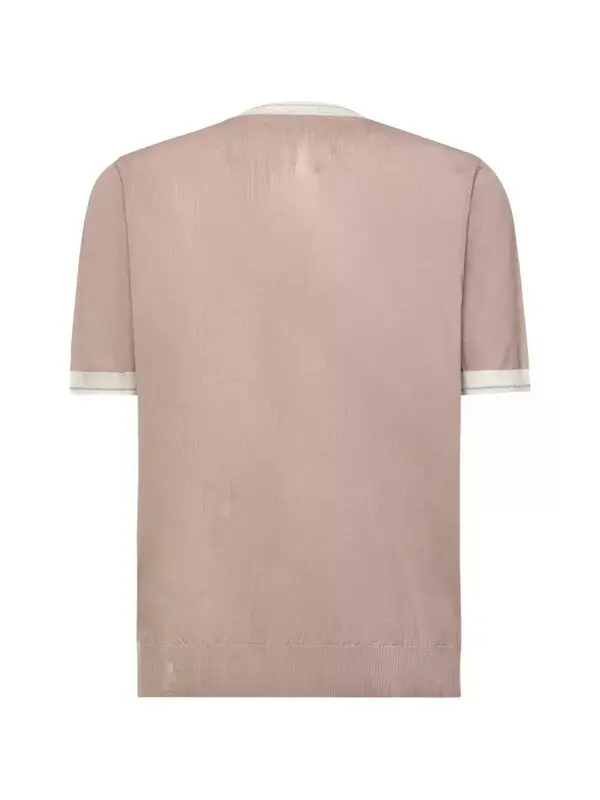 Eleventy Contrast-trim T-shirt