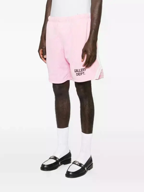 GALLERY DEPT. Logo-print Striped Shorts
