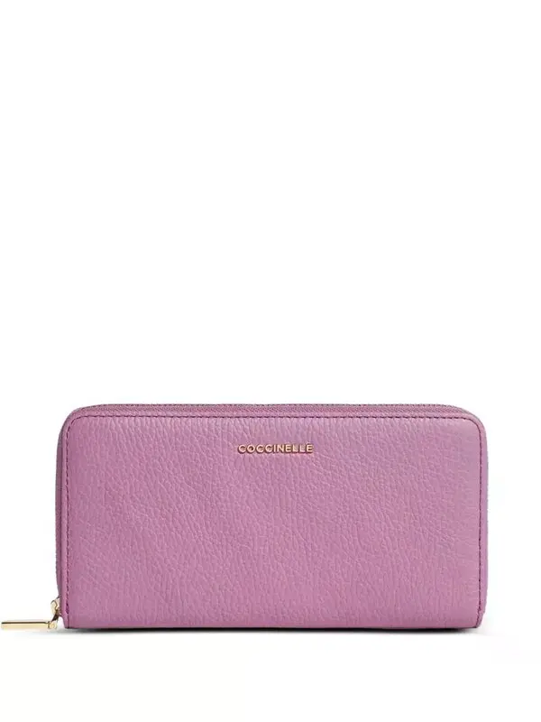 COCCINELLE Logo-appliqué Wallet - Pink