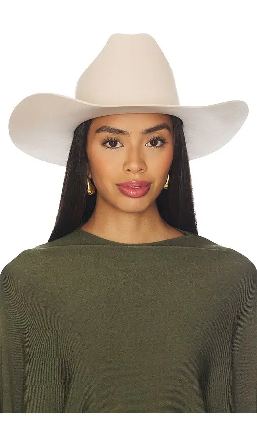 Gigi Pip Teddy Cowboy Hat - Cream