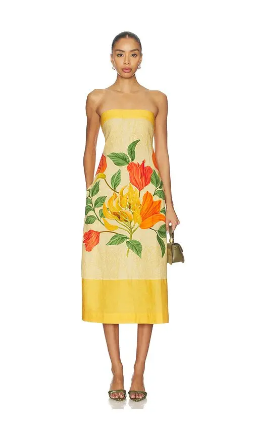 Verandah Strapless Shift Dress