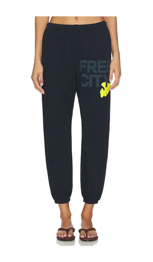FREECITY Large Cotton Terry Sweatpants