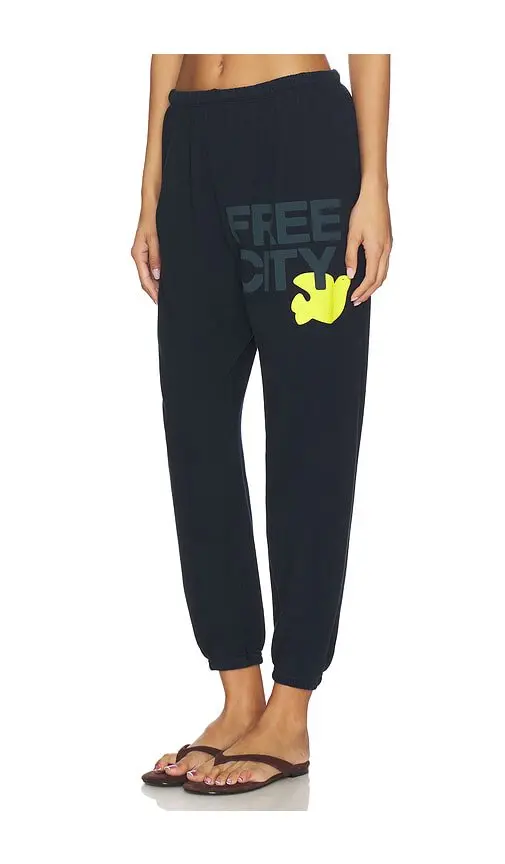 FREECITY Large Cotton Terry Sweatpants