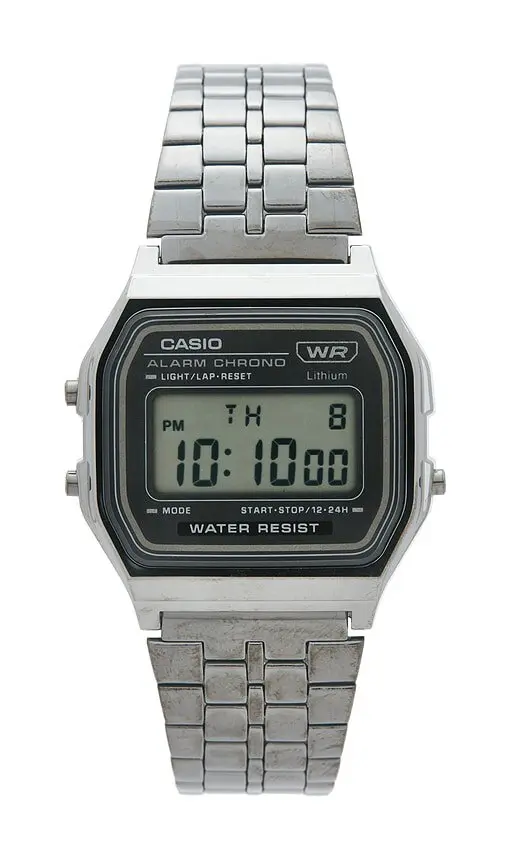 Casio A158 Series Watch In Black - Grey