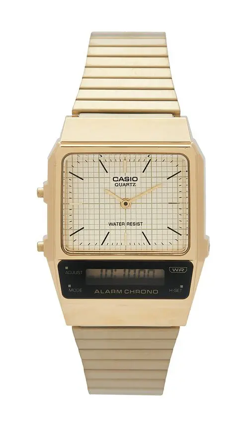 Casio Aq800 Series Watch In Metallic - Gold