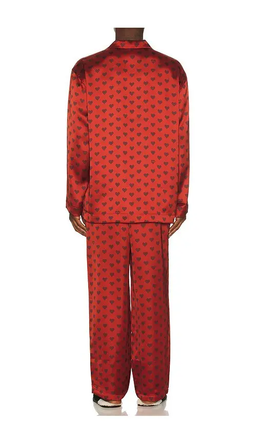 SKIMS Sleep Sateen Set In Red