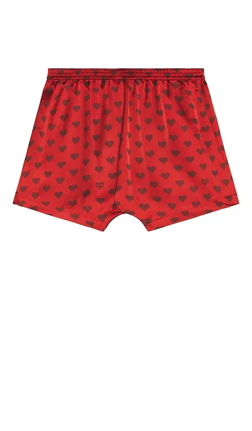 SKIMS Sleep Sateen Boxer In Red
