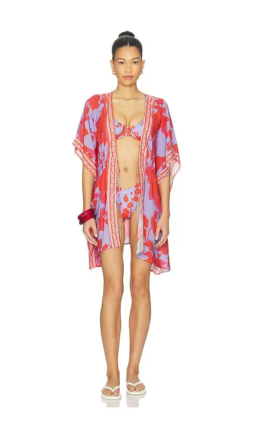 MAAJI Vanilla Kaftan In Fuchsia,lavender