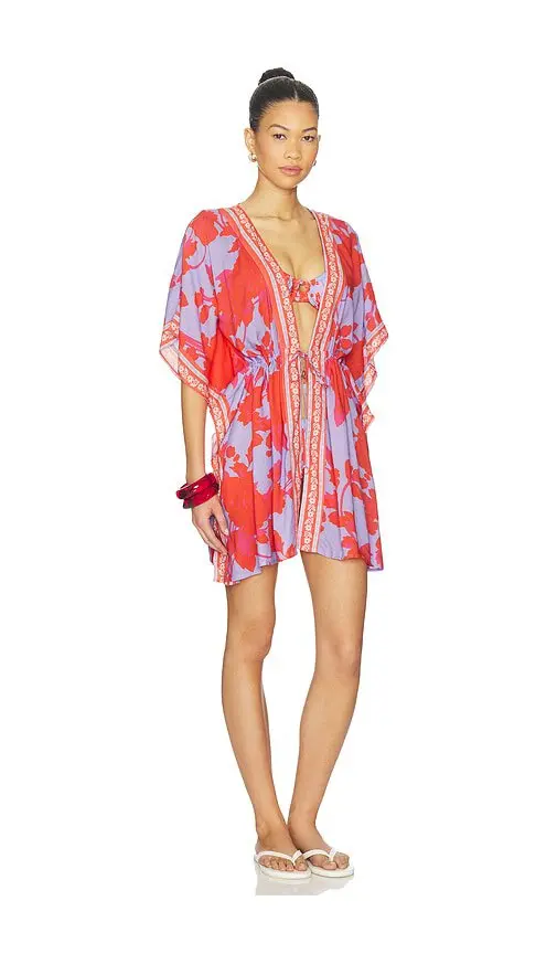 MAAJI Vanilla Kaftan In Fuchsia,lavender