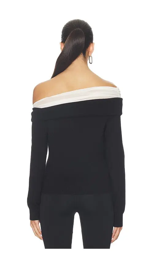 Line & Dot Ysa Off-the-shoulder Pullover Sweater